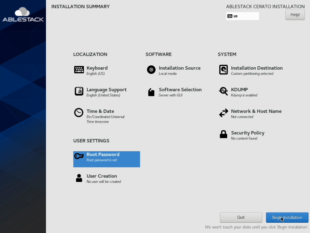 Cube 설치 가이드 - ABLESTACK Online Docs